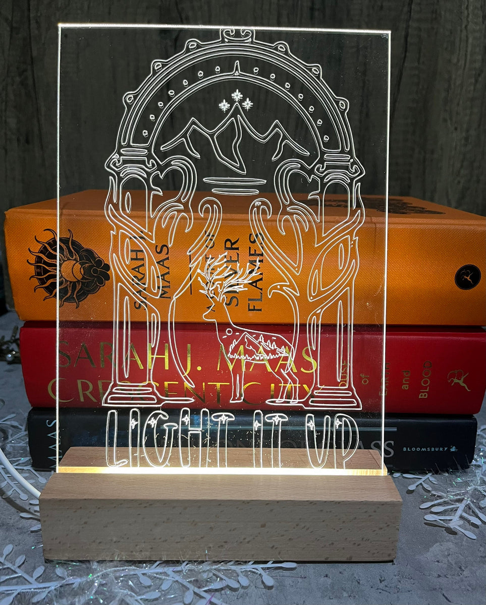 Officially Licensed ACOTAR / Crescent City / Throne of Glass LED Acryl ...